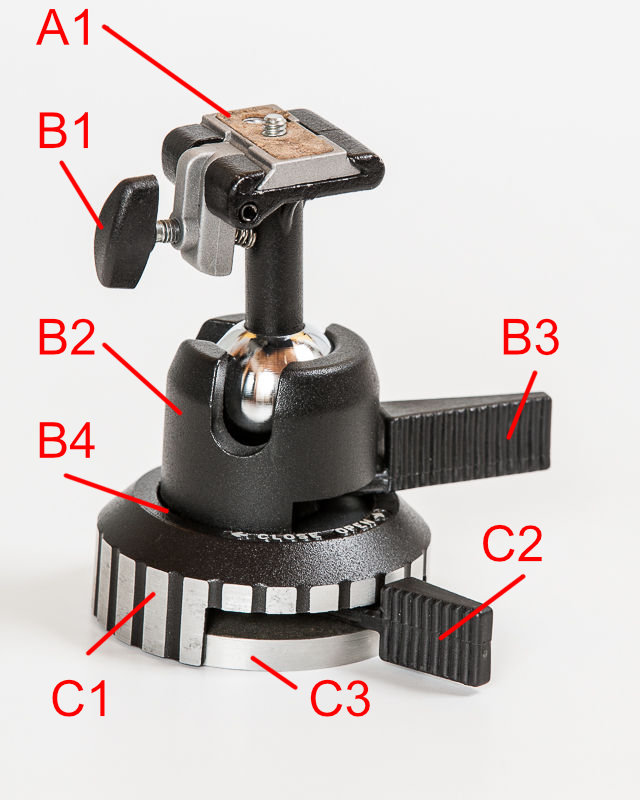 Manfrotto 108 QR Ball Head | ManfrottoTripodParts.com